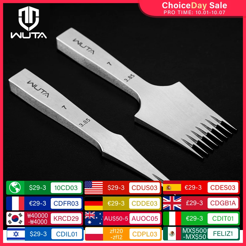WUTA-1PC-Professional-Sharp-Leather-Chisel-Punch-French-Style-Pricking ...