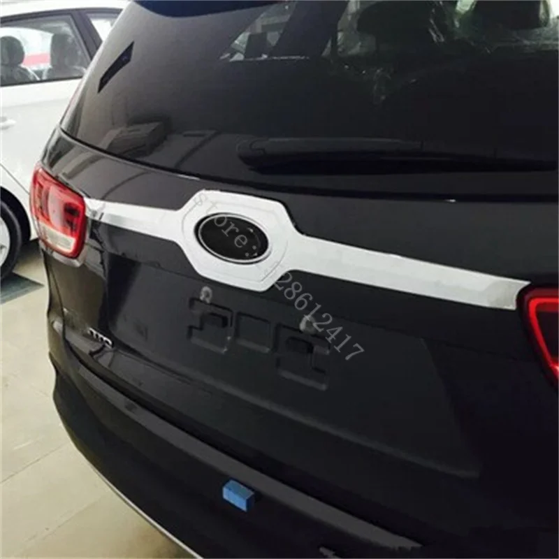 Car Accessories Abs Chrome Rear Trunk Lid Cover Trim Boot Tailgate Trim ...