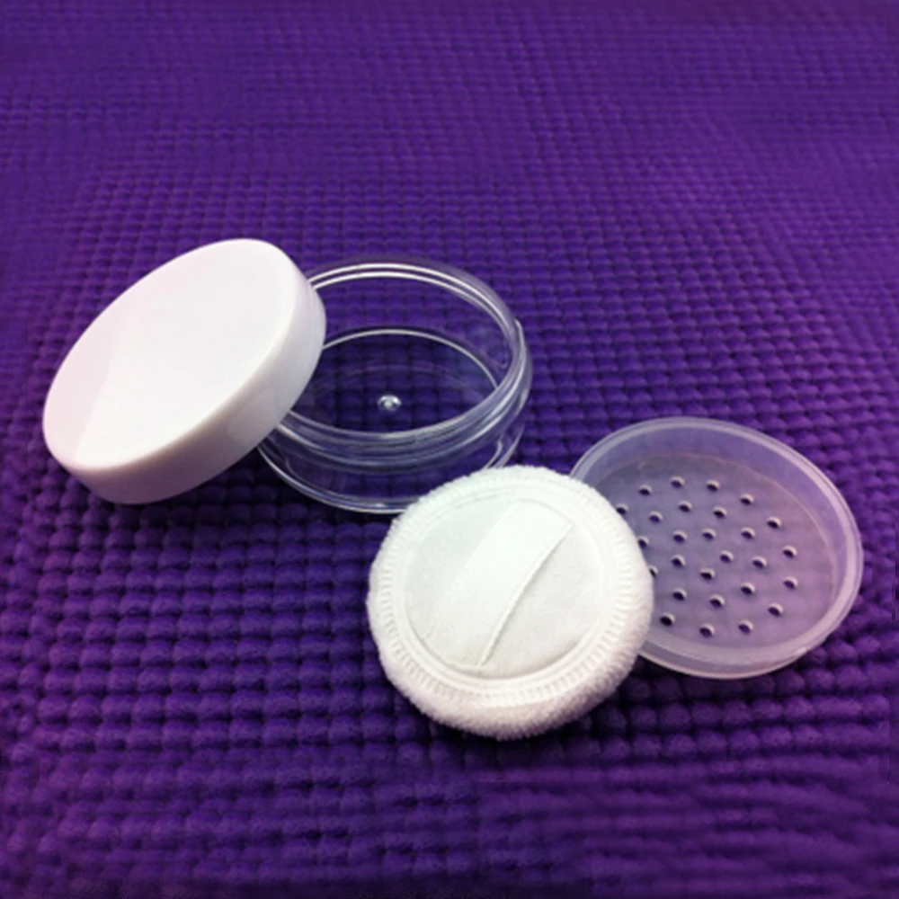 20g-Empty-Loose-powder-jars-With-Sifter-Mesh-White-Cap-Puff-Powder ...