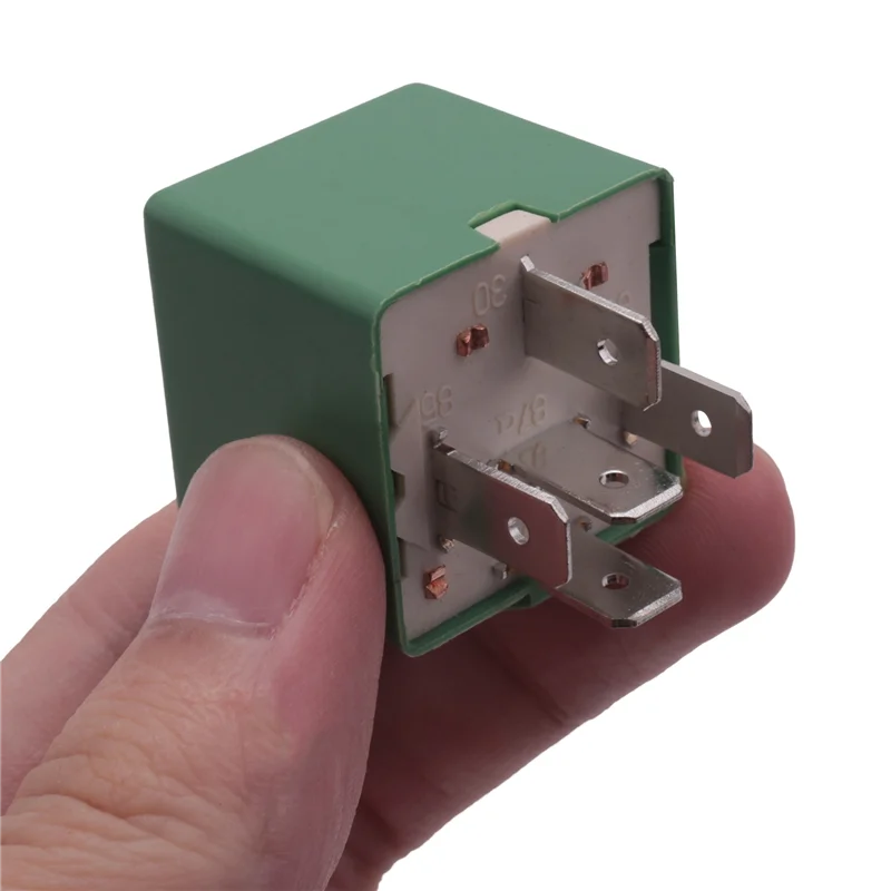 12V 35A 5 Pins Cooling Radiator Fan Relay Green 6547TX for Peugeot 206 ...