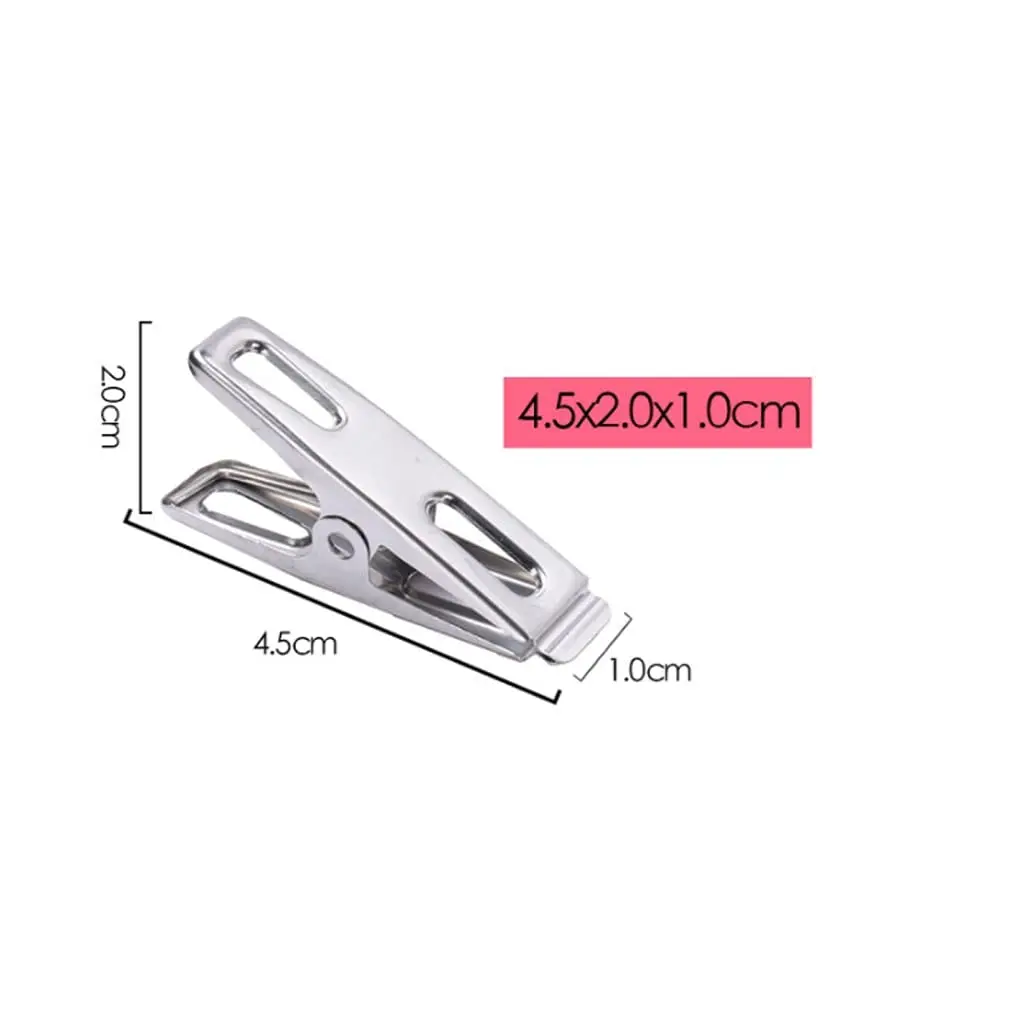 20pcs-Stainless-Steel-Clothespins-Binder-Clips-Heavy-Duty-Clothes-Pins ...