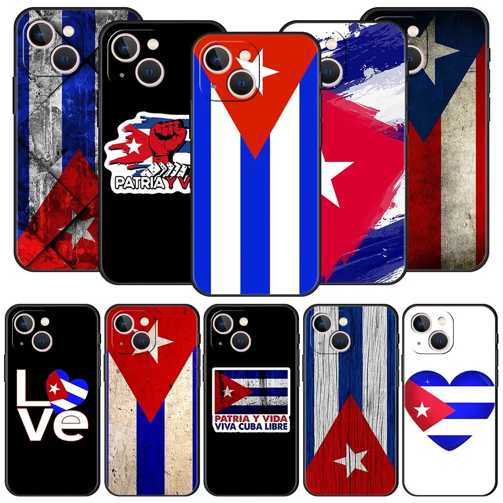 Cuba flag Art Phone Case For iPhone Apple 14 13 12 11 Pro Max Mini 7 8 ...