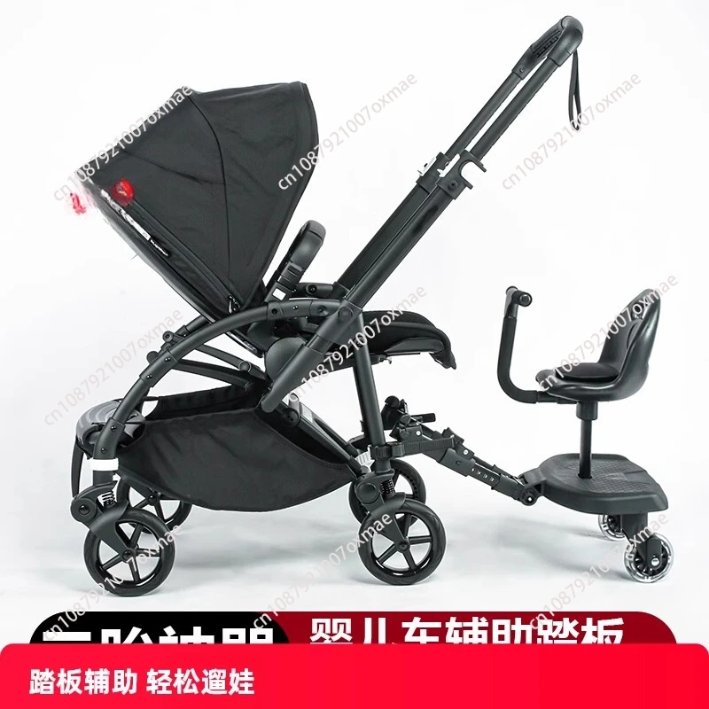 Baby stroller auxiliary pedal travel pocket cart walker support baby ...