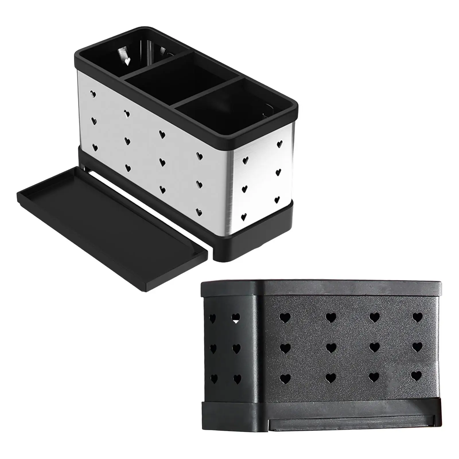 Multi-Compartment-Cutlery-Storage-Rack-No-Punching-Drain-Tableware ...