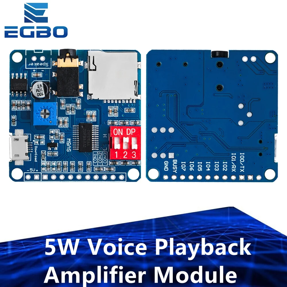 For-Arduino-5W-Voice-Playback-Amplifier-Module-MP3-Music-Player-SD-TF ...