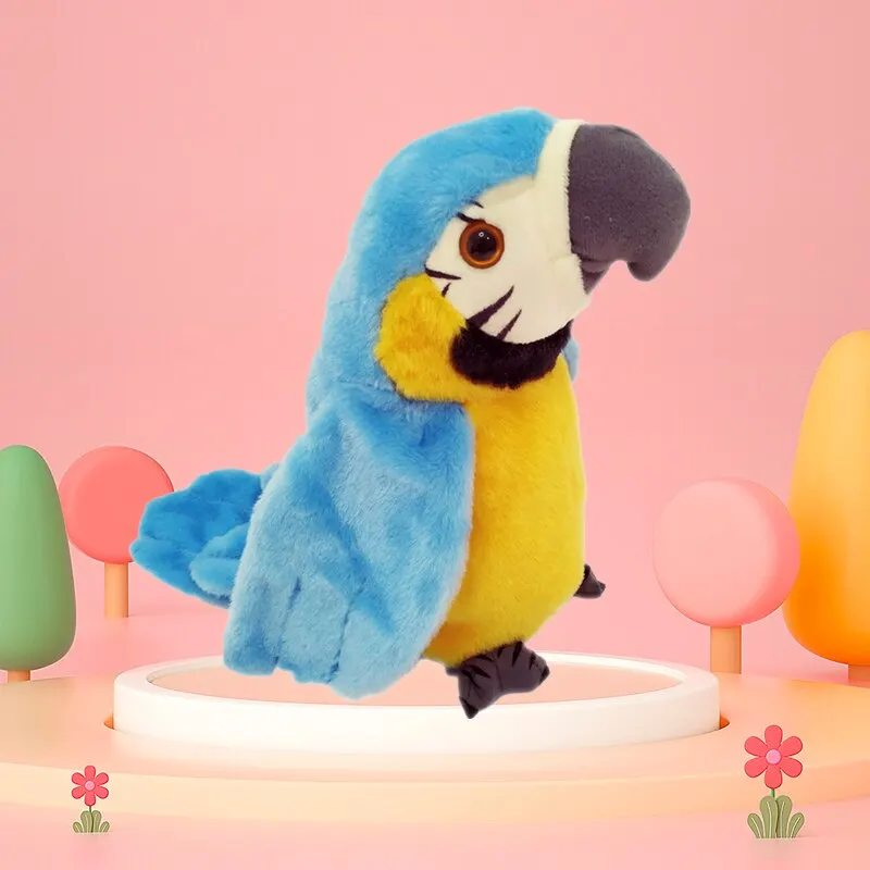 Colorful, talkative parrot, interactive, recordable and musical toy ...