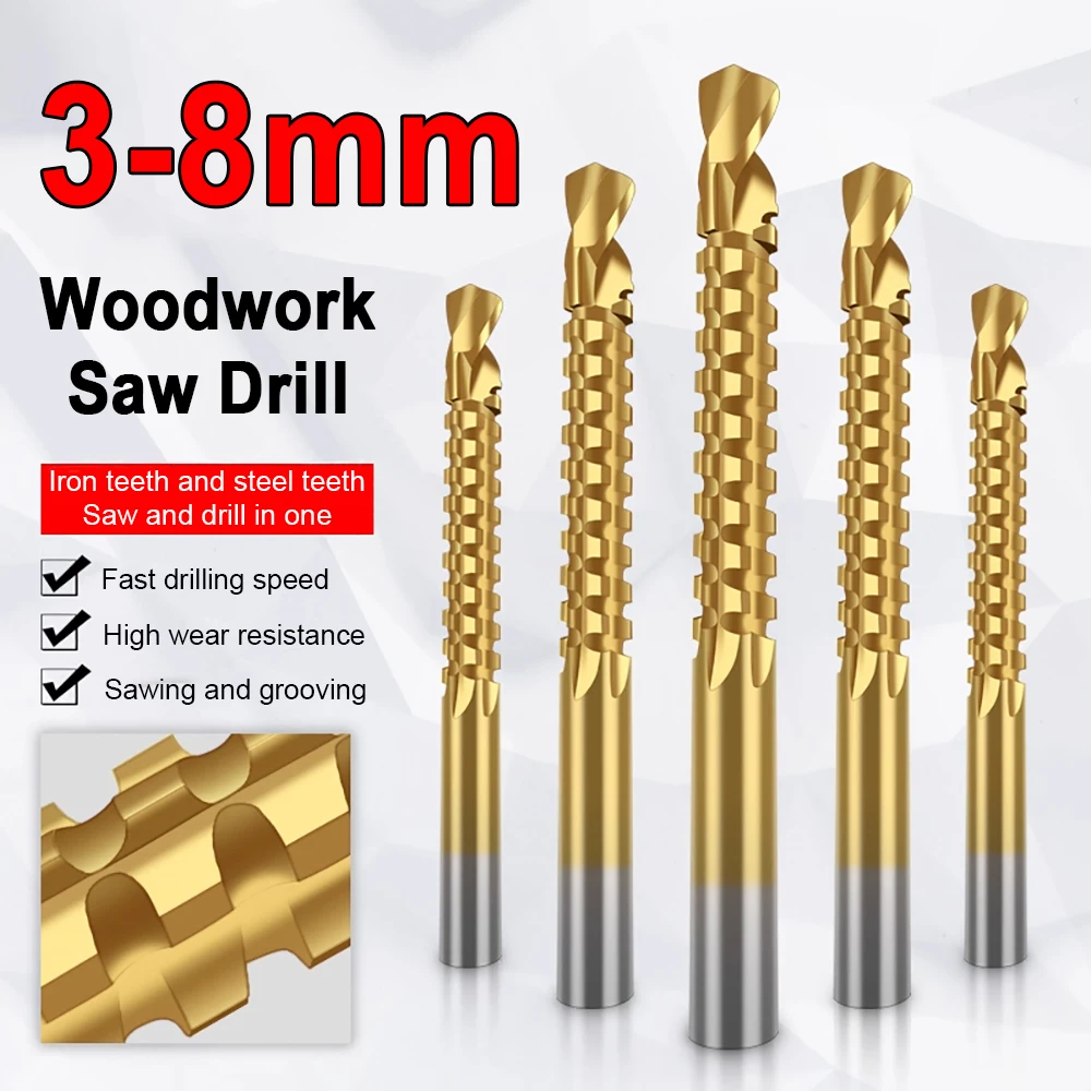 HSS Woodwork Saw Drill Electric Drill Hole Opening Tool Set Hole ...