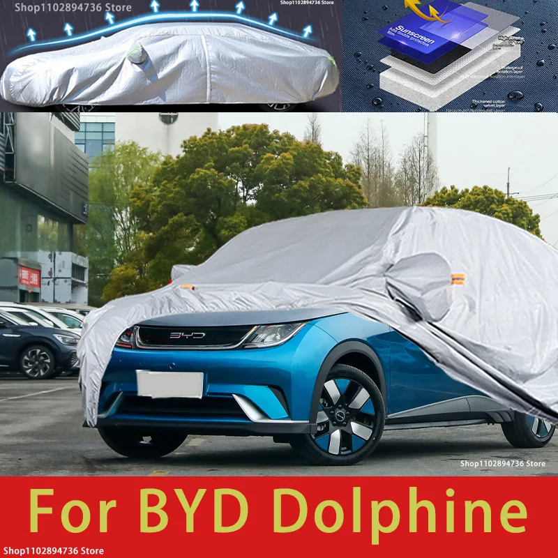 BYD-Dolphine-Outdoor-Protection-Full-Car-Covers-Snow-Cover-Sunshade ...