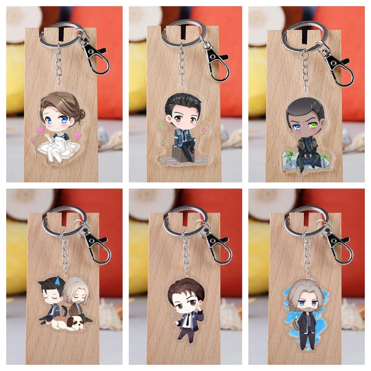 Game-Detroit-Become-Human-Keychain-6cm-AX400-Connor-RK200-Cartoon ...