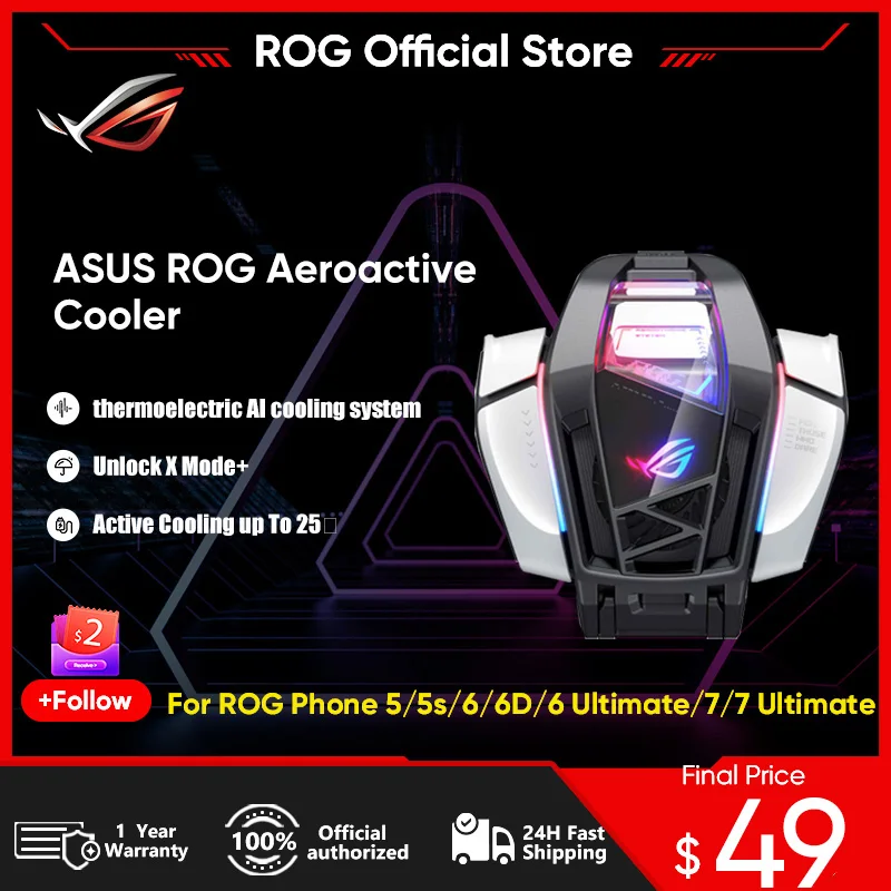 Asus-ROG-AeroActive-Cooler-para-ROG-Phone-7-6-6D-5-ROG-Phone-5S-Suporte ...