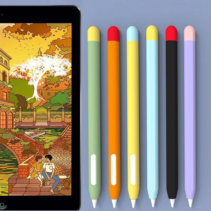 Stylus-Cover-Silicone-Pen-Case-Para-Apple-Pencil-2-Stylus-Color ...