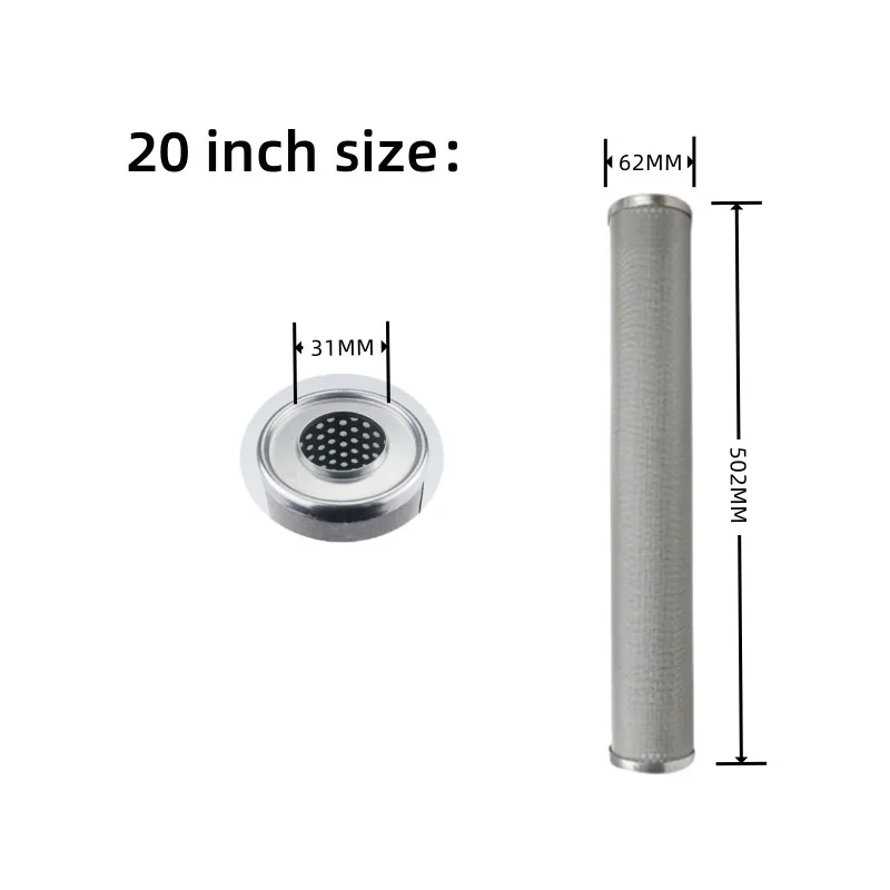 20-Inch-Stainless-Steel-Water-Filter-Can-Be-Cleaned-And-Reused ...