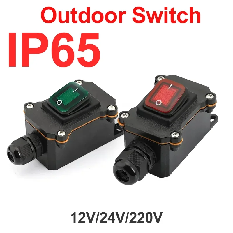 Waterproof-Marine-Rocker-Switch-with-LED-Outdoor-Rainproof-Junction-Box ...