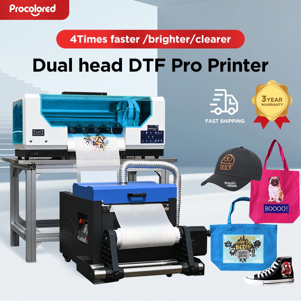 Procolored Dtf Printers A3 Dual Head Tx800 Pre-heating Print Direct To ...