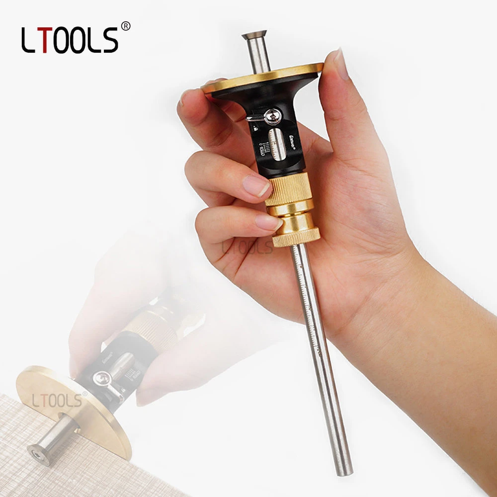 High Precision Carpintaria Marcação Scriber, Brass Wheel Marking Gauge ...