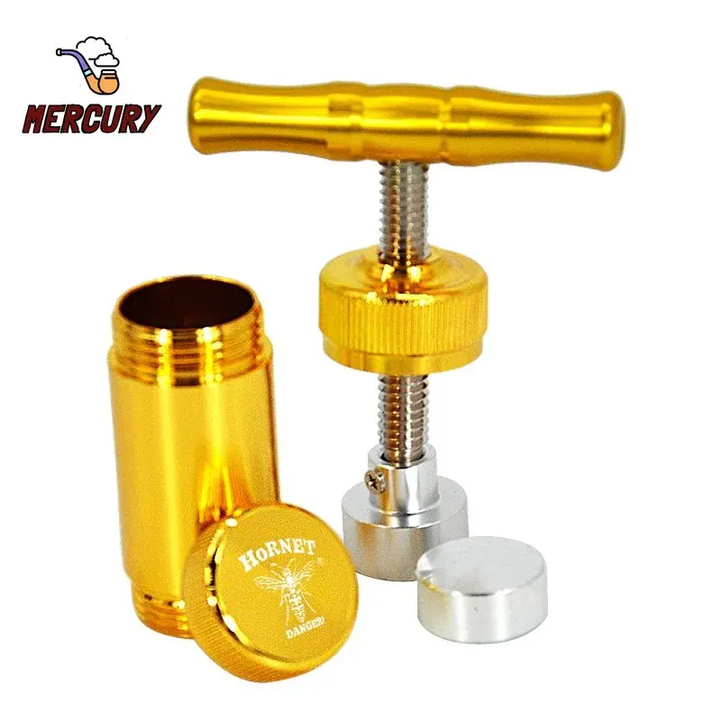 QUECKSILBER-Kraut-Presse-Crusher-Grinder-Aluminium-Legierung-T-f-rmigen ...