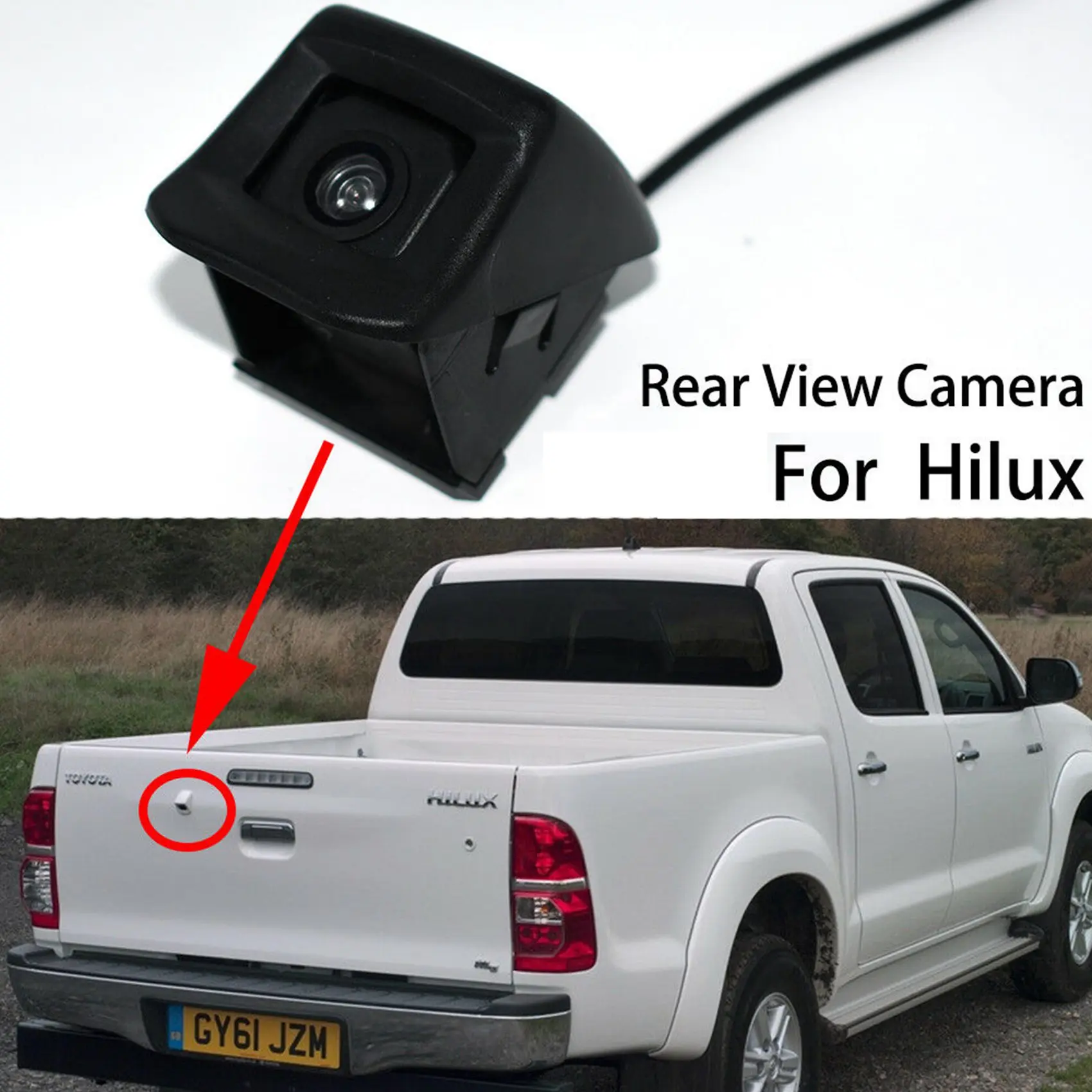 For Toyota Hilux AN120 AN130 2010-2018 Car Rear View Camera Backup ...