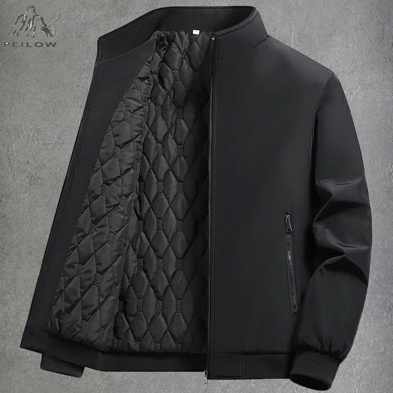 Plus Size 6xl 7xl 8xl Thicken Warm Varsity Jacket Coat Men Windbreaker ...