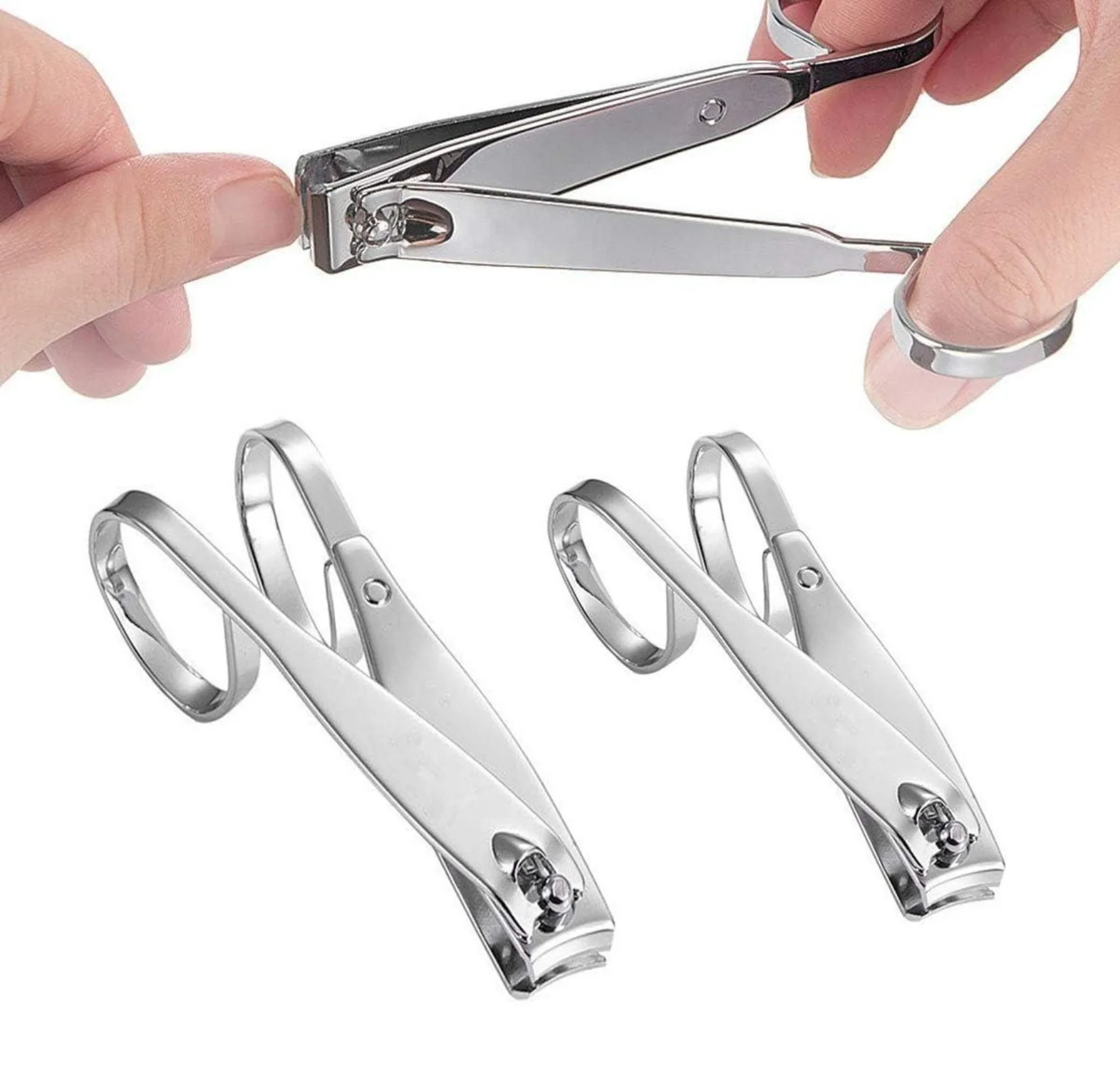 Nail-clippers-Long-handle-with-metal-cover-for-men-and-women-Sharp ...