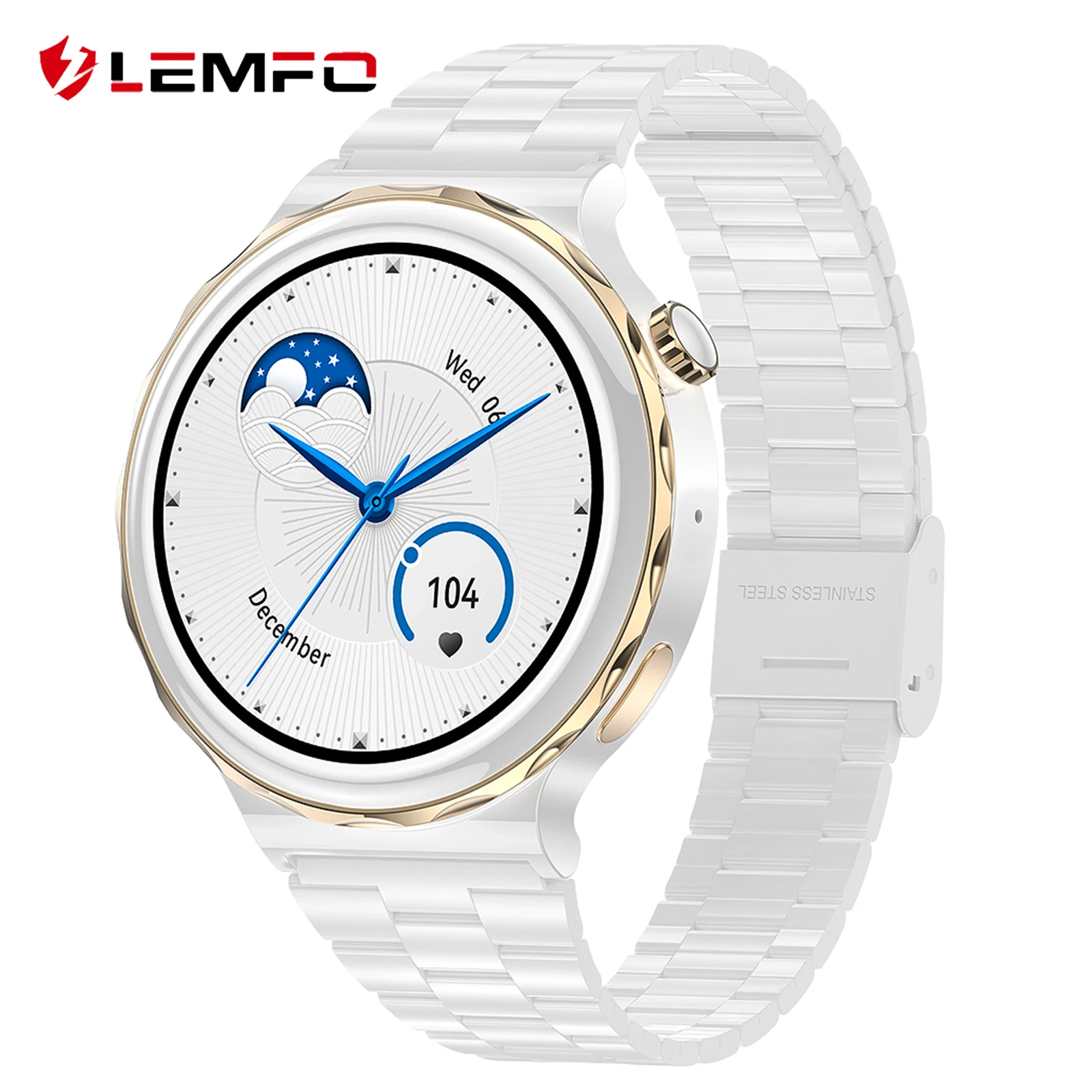 LEMFO-smart-watches-for-women-IP68-Waterproof-5-days-battery-life-HK43 ...