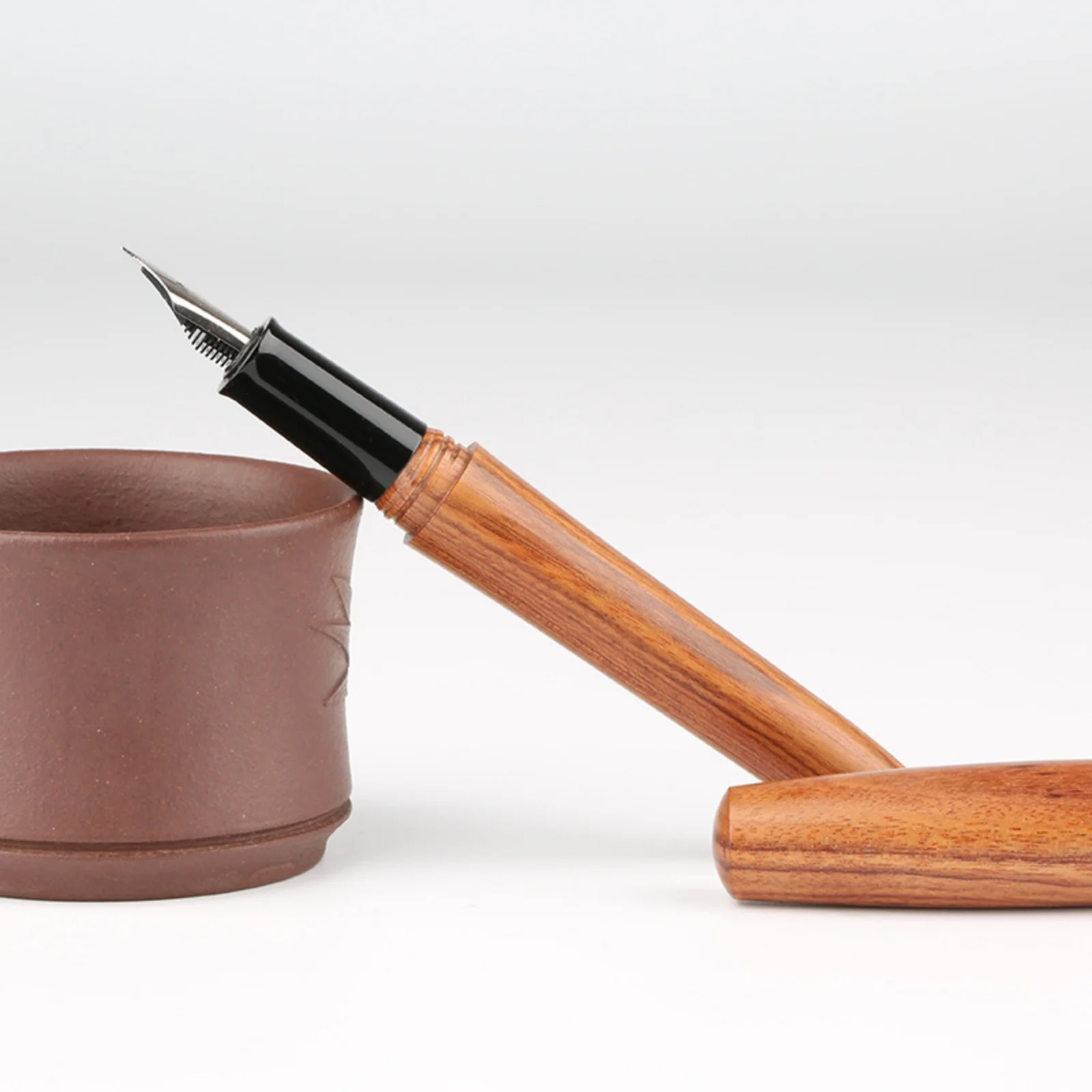 MAJOHN-DELIKE-Fountain-Pen-Handmade-Redwood-Solid-Wood-Pen-Body-Pens ...