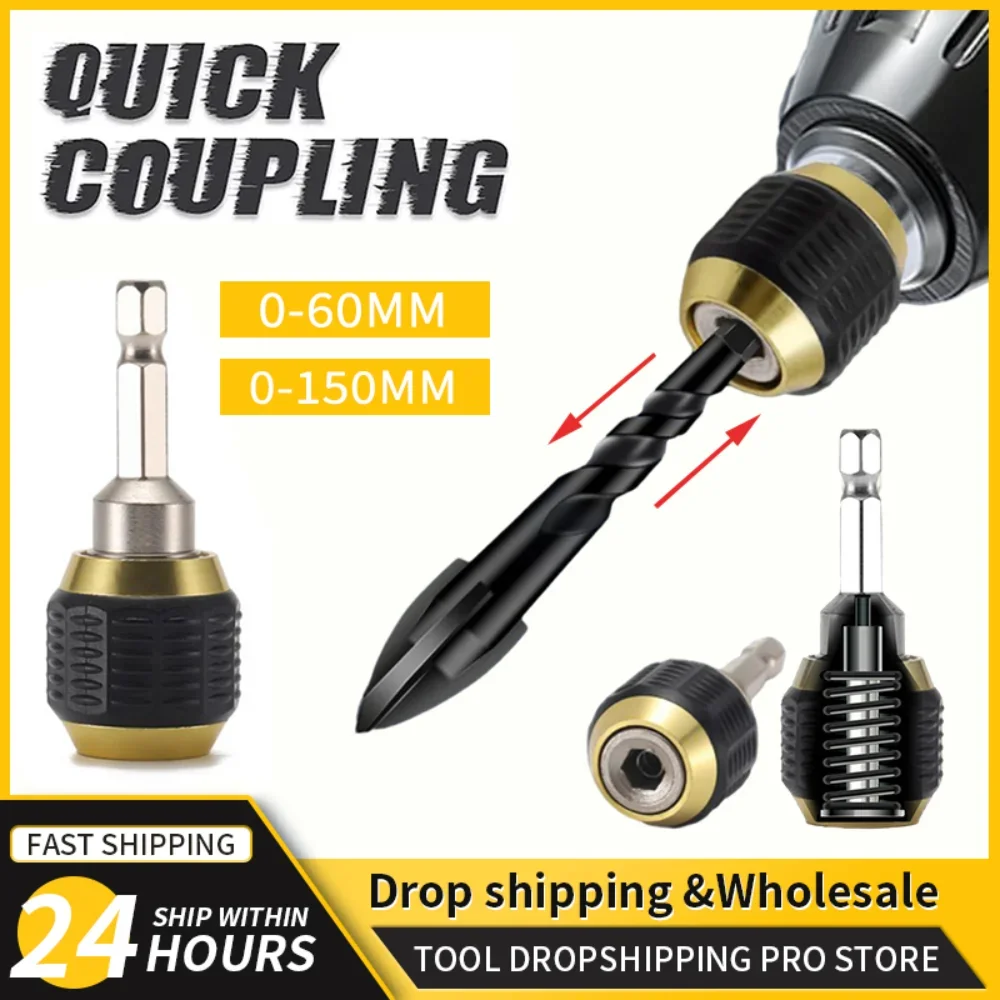 Bit-Holder-60mm-Hexagonal-Shank-Quick-Coupling-1-4-Inner-Hex-Self ...