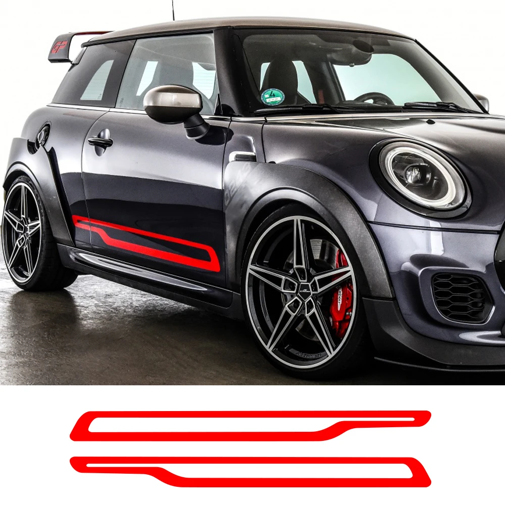 JCW GP Edition Door Side Stripes Skirt Decal Sticker For MINI John ...