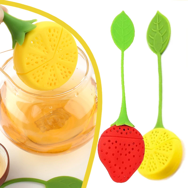BargainHarbor-Tea-Strainer-Silicone-Strawberry-Lemon-Design-Loose-Tea ...