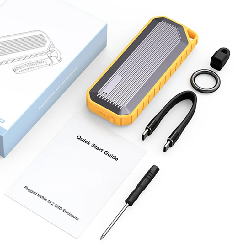 SSD-Case-SSD-Case-Zinc-Alloy-SSD-Enclosure-Case-TYPE-C-M2-10Gbps-Nvme ...