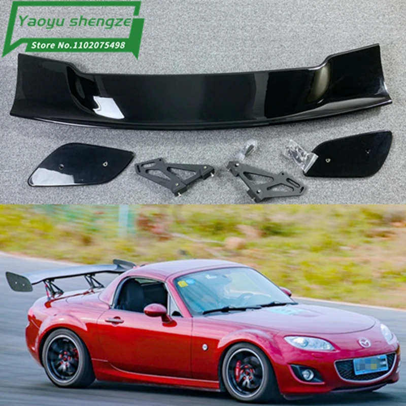 Car-Styling-ABS-BLACK-carbon-fiber-COLOR-Rear-Spoiler-for-MAZDA-Rx8-Rx ...