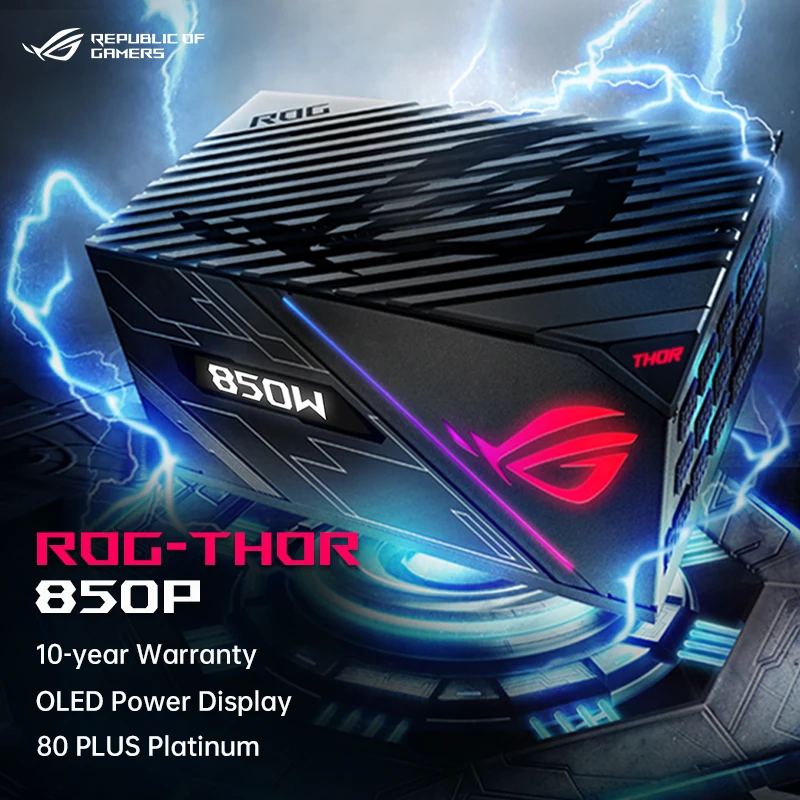 ASUS-ROG-THOR-Raytheon-computador-desktop-host-fonte-de-alimenta-o-850p ...