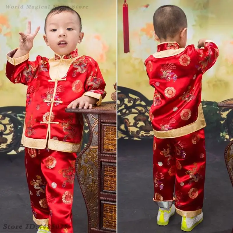 Newborn Tang Suit Baby Chinese Style Red Tang Clothes Children Qipao ...