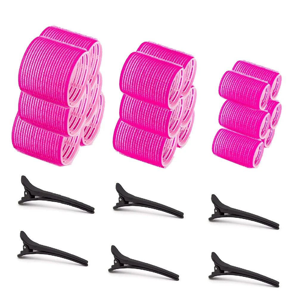 Barra para rizar el cabello sin calor, 6 piezas, rizadores de pelo, rulos para dormir, barra de ...