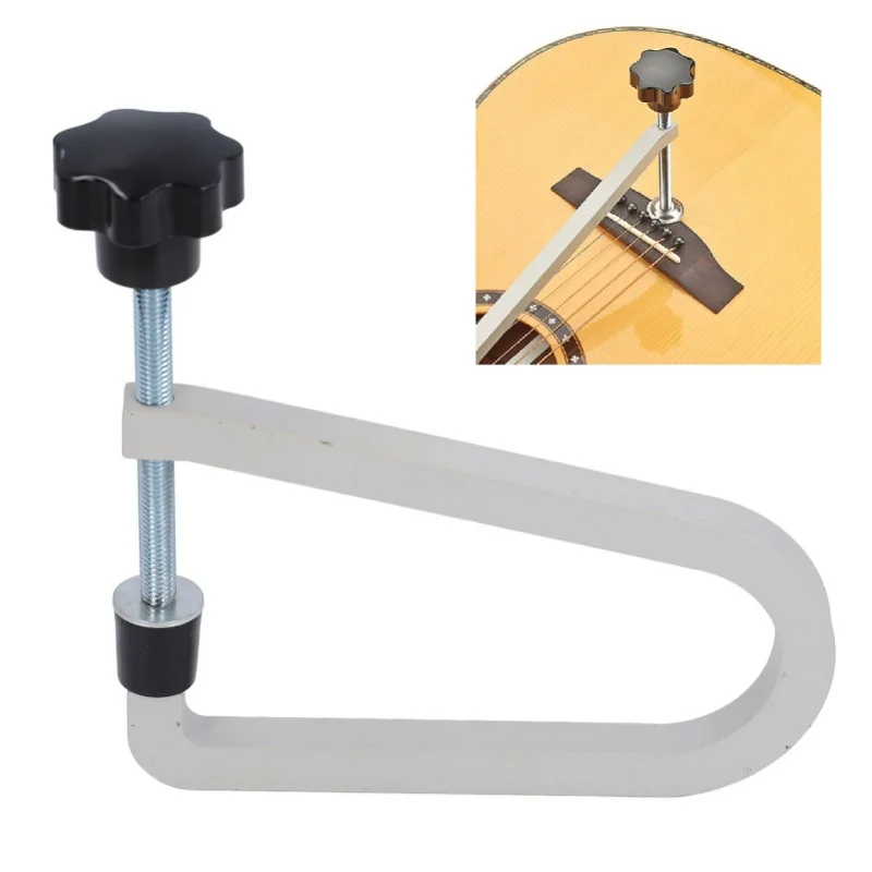 Acoustic Guitar Bridge Clamp Cast Steel Deep Throat U Clamp Folk Guitar ...