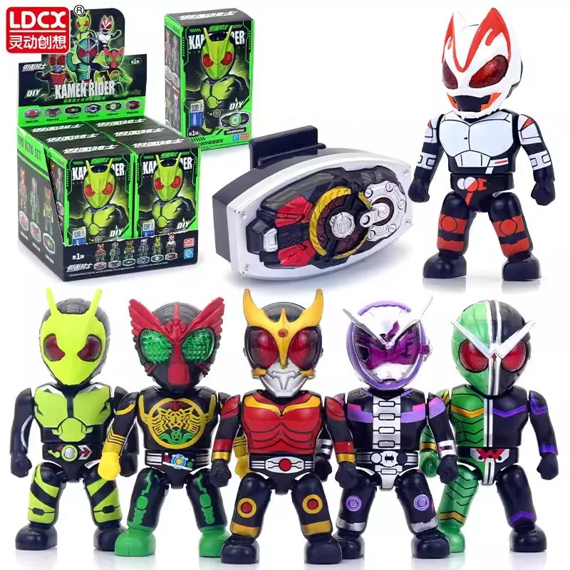 6PCS-Kamen-Rider-Blind-Box-Assembling-Figures-Toys-GEATS-Belt-Mini-Hero ...