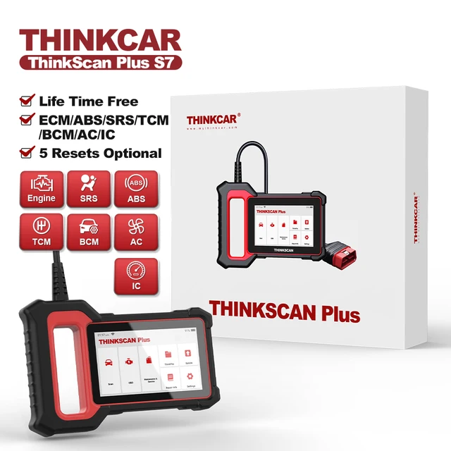THINKCAR-herramienta de diagnóstico profesional Thinkscan Plus S7, autoescáner obd2, lector de ...