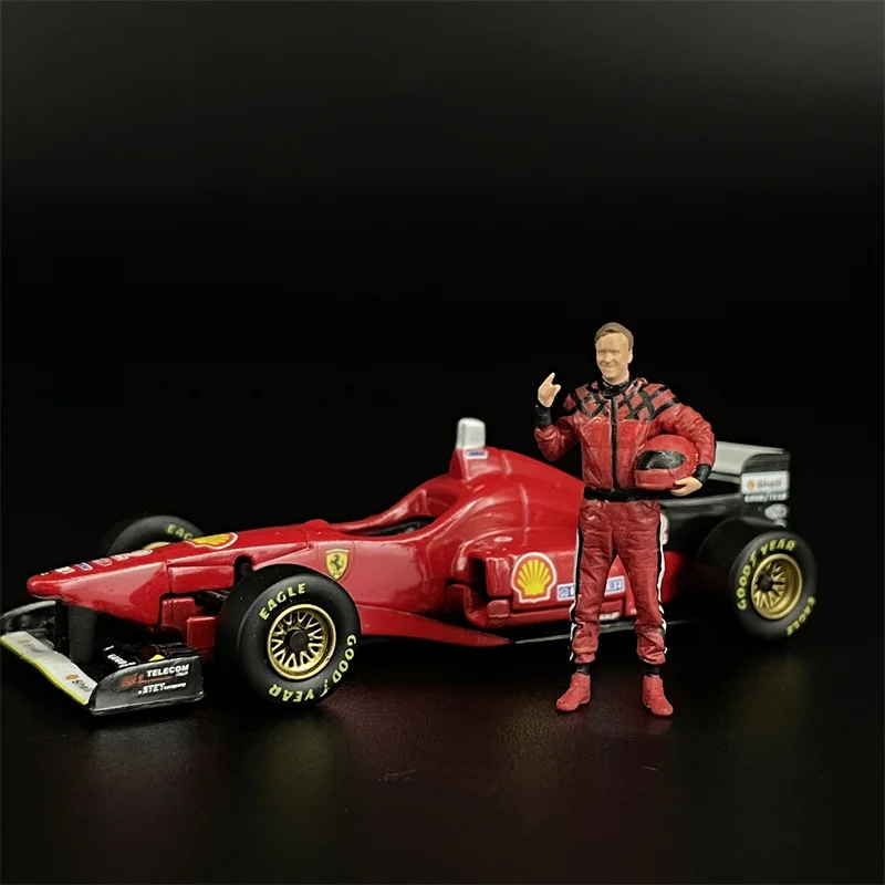 1/64 Scale Resin Doll Model Red F1 Racing Suit Driver Figures Diecast ...