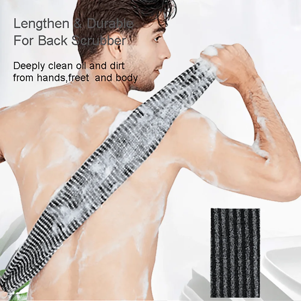Exfoliating-Back-Body-Scrubber-For-Shower-Bath-Long-Strip-Rubbing-Scrub ...