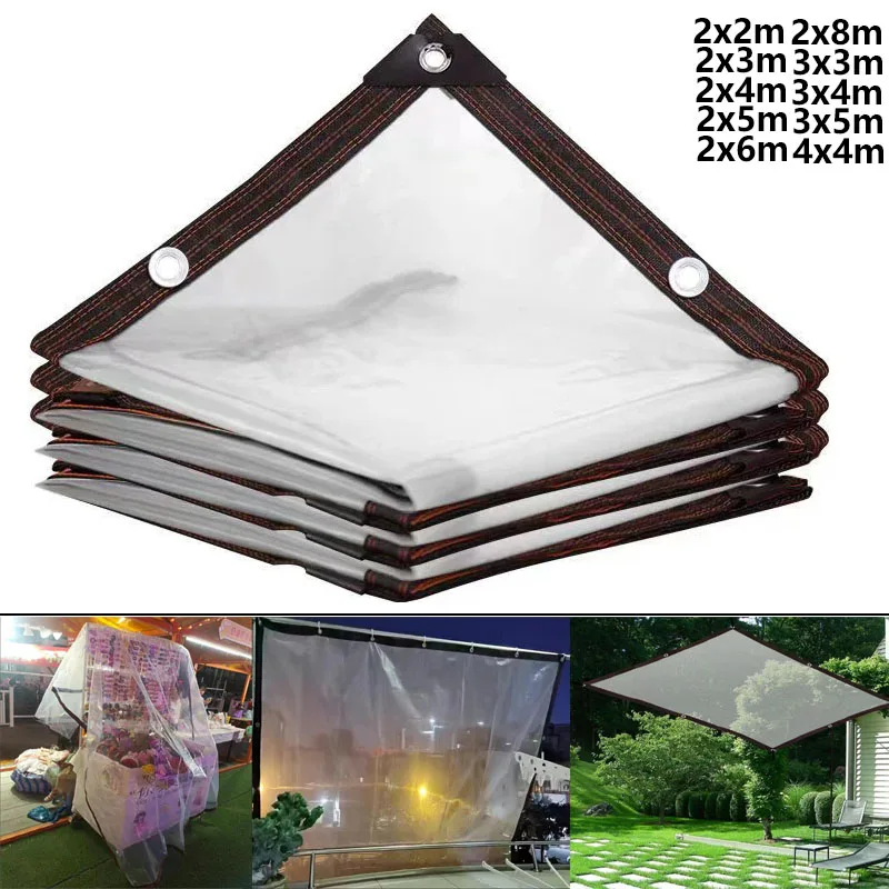 PE film transparent rainproof cloth balcony garden waterproof canopy ...