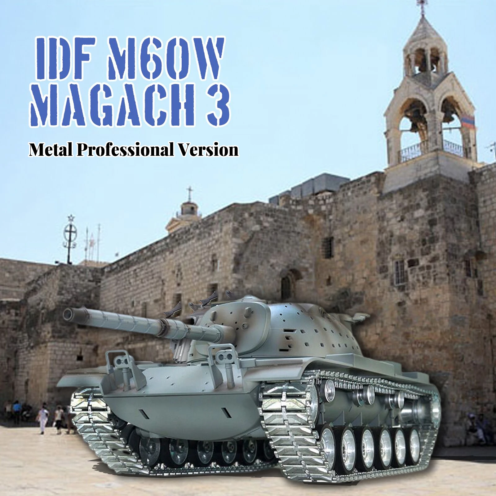 New Coolbank 1:16 Israel M60w "Magach 3" Simulation Main Battle Tank ...