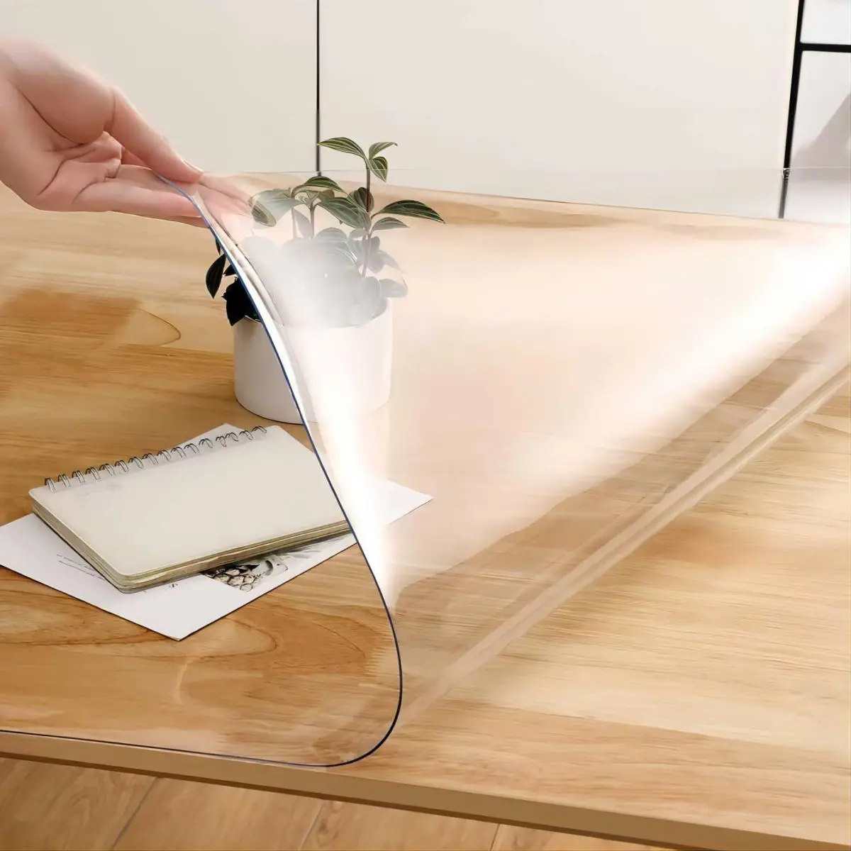 Square-PVC-waterproof-and-scratch-resistant-tablecloth-office-desk ...