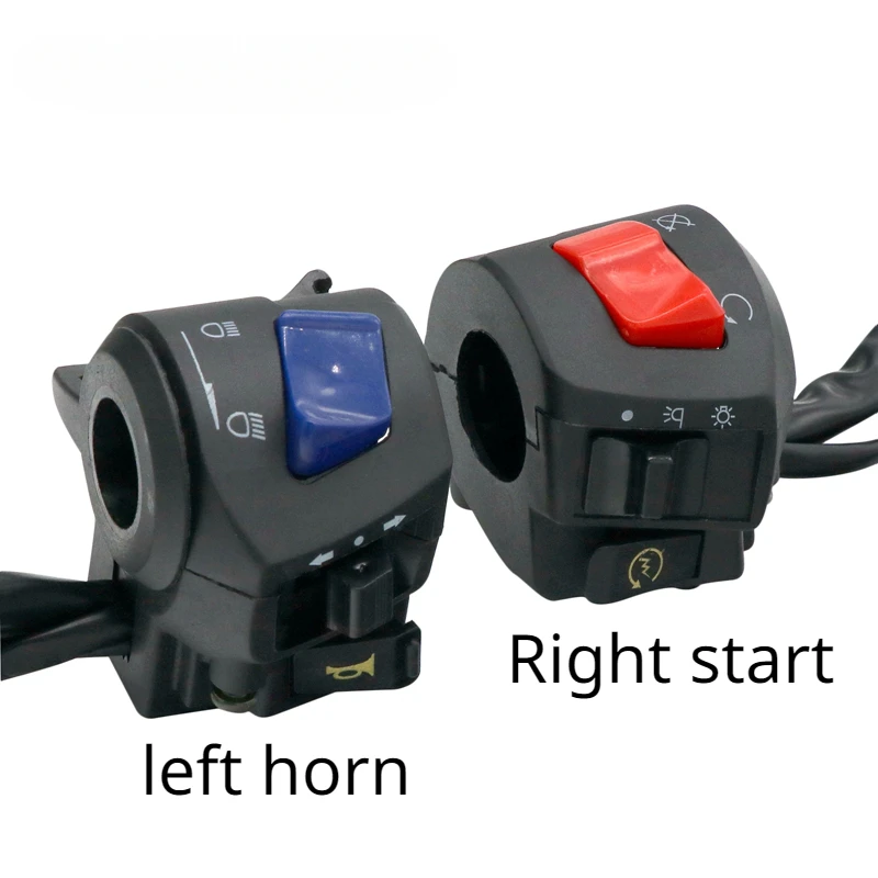 Motorcycle-Switches-Bullet-Connector-Handlebar-Switches-ON-OFF-Button ...