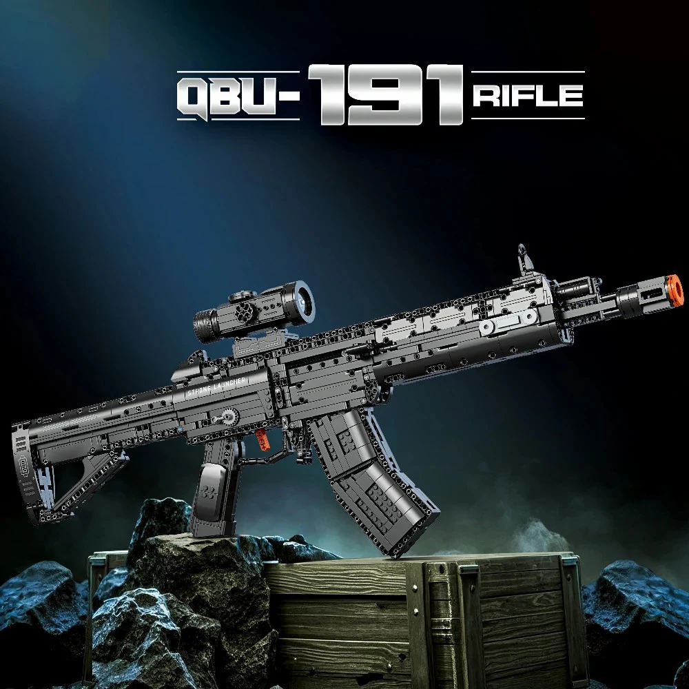 QBU-191 Rifle Building Blocks Military Weapons Simulation Gun Model ...