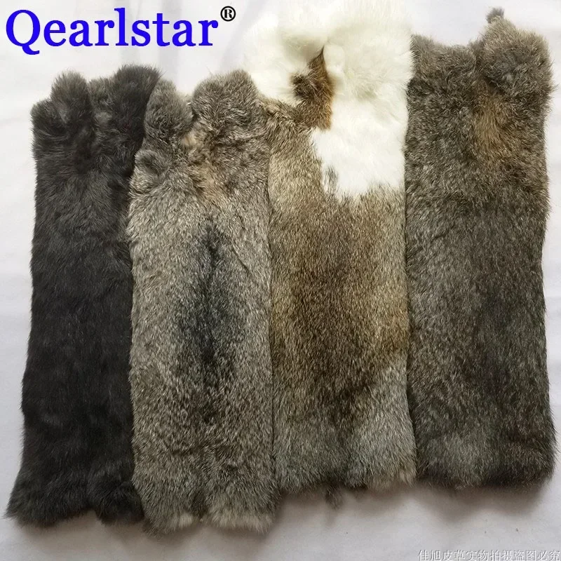 Qearlstar-35-20cm-Real-Rabbit-Fur-Skin-Pelt-Natural-Fluffy-Fur-Pelts ...