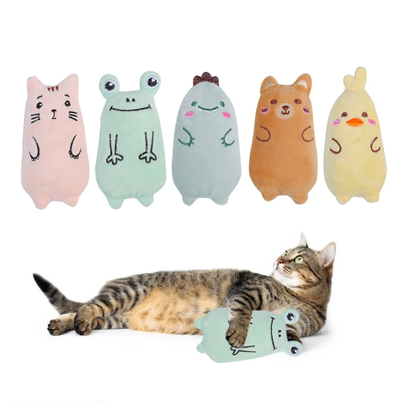 Cat-toys-Cute-animal-shapes-plush-catnip-toys-Bite-resistant-teeth ...
