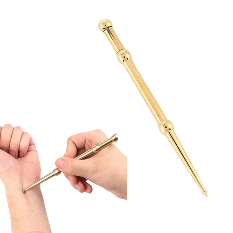 Pure Copper Acupressure Pen Ear Acupoint Massage Stick Improve Eyesight ...