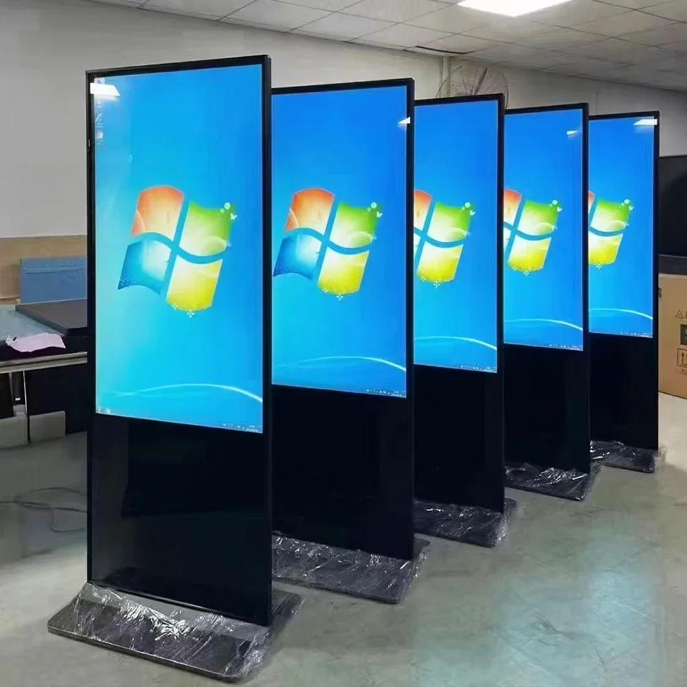 55 Inch Floor Stand Digital Signage Advertisement Totem Displays ...