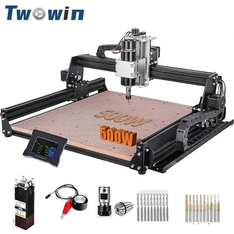 CNC-Milling-Machine-DIY-Laser-Engraver-Craving-Cutter-500W-Spindle-GRBL ...