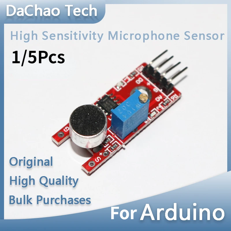 1/5Pcs KY-037 High Sensitivity Sound Microphone Sensor Detection Module For AVR PIC Arduino DIY ...