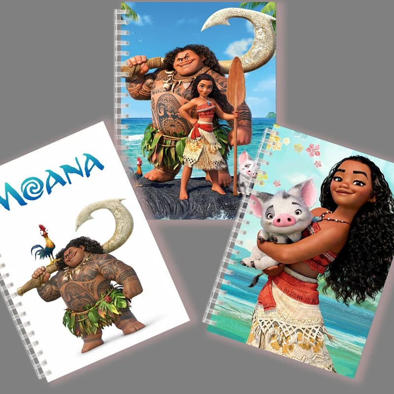 A5-Spiral-Notebook-Disney-Cartoon-Moana-Vaiana-Princess-Dress-COSPLAY ...